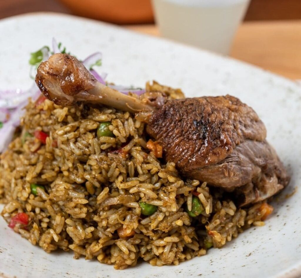 Arroz con Pato Peruano - Comidas Peruanas